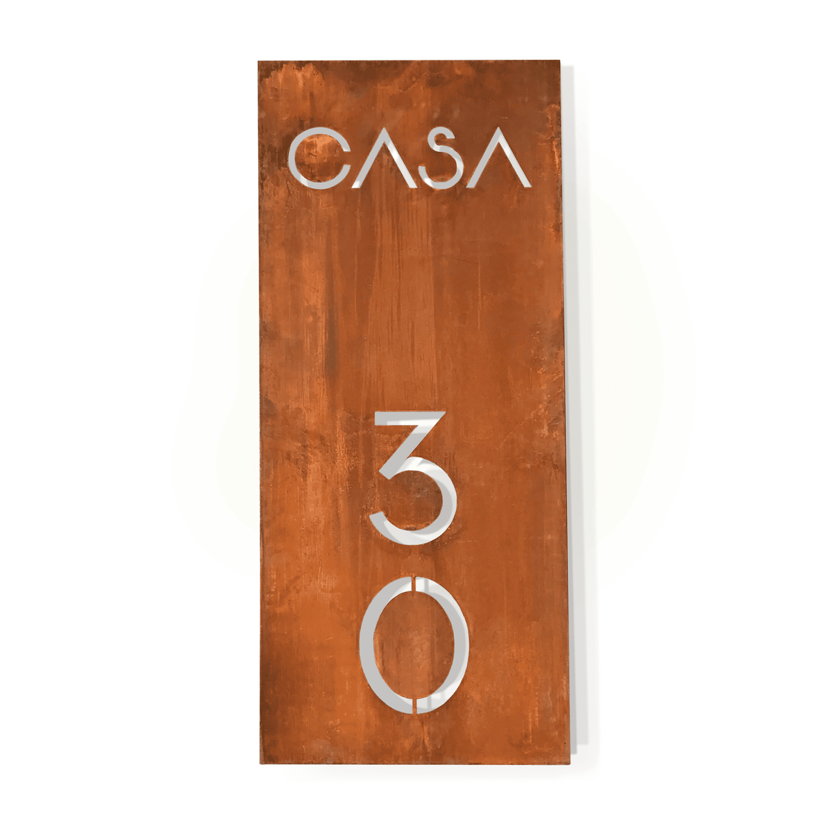 Placa Numérica - Trinity (casa 30) | Artkorten – Artkorten Laser Design